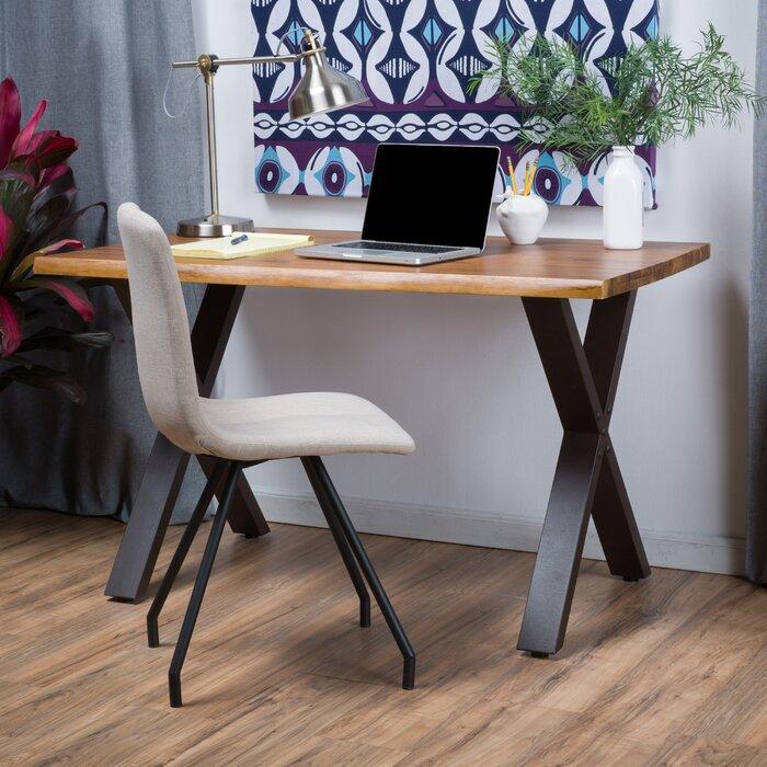 FURNISHIAA Iron & Sheesham Wood Breathtaking Study and Computer Table ...