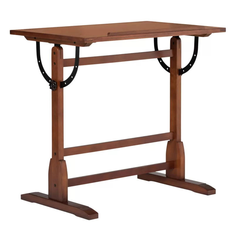 Furnishiaa Solid Wood Adjustable Study Table