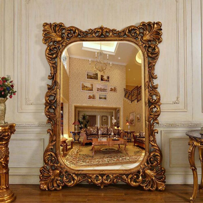 Traditional Unseen Wooden Mirror Frame for Room Decorations Bedroom ...